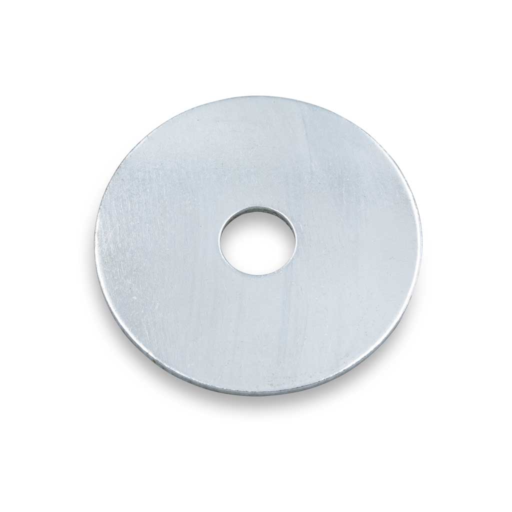 1/4 in. X 1 in. Metal Flat Washer 1 pc. Zinc Plated Steel, Fender ...