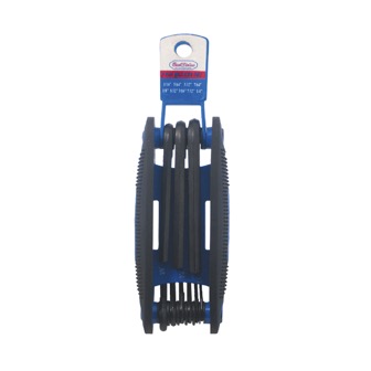 Hexagonal Allen Key Set 9 pc. Ergonomic Grip, Foldable, Assorted Sizes ...